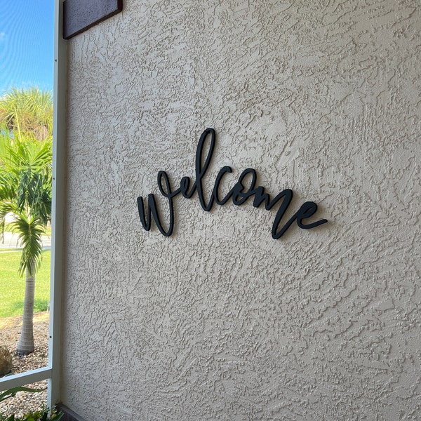 Welcome Sign - Welcome Cutout Sign - Welcome Word Cut Out - Farmhouse ...