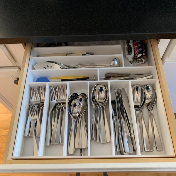 Custom Drawer Organizers, Nesting SET With Front to Back Slider, Stores ...
