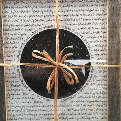 Latitude and Longitude Coordinates Wedding Print Engagement Gift With ...