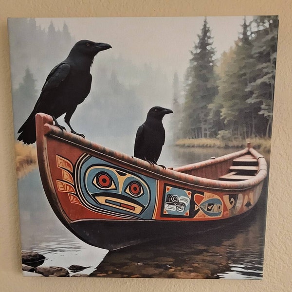 First Nations Raven Steals the Sun Wall Art Haida Salish Creator Raven ...