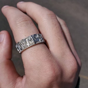 Handmade Greek Mythology Ring, Antique Greek Olympus Gods Statue Ruins ...