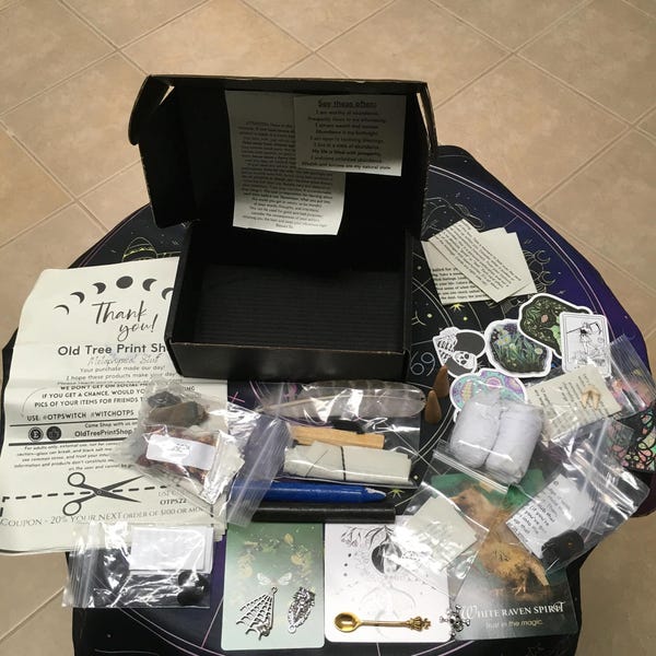 Otherworldly Witch Kit Witchcraft Supplies Mystery Box Magick Gift for ...