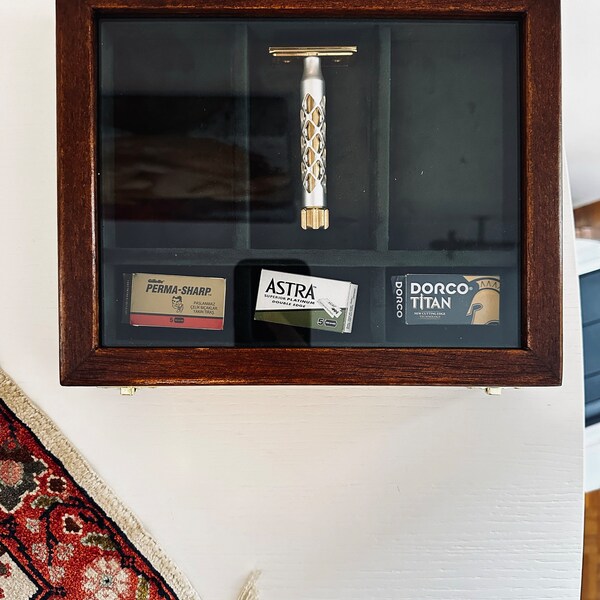 Refined case for 3 SAFETY RAZOR- HANDMADE in Italy - - Etsy