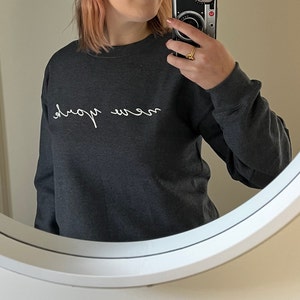 Ocean Wave Sweatshirt Wave Sweater Beach Sweatshirt Simple - Etsy