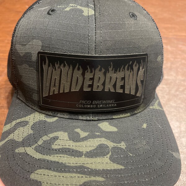 Custom Richardson 112 PFP Duck Camo Leather Patch Trucker Hat ...