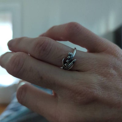 925 Silver June Birth Flower Ring,rose Ring,rose Flower Jewelry,floral ...