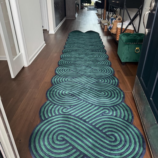 Ivory Beige Minimalist Modern Abstract Irregular Odd Shape Unique ...