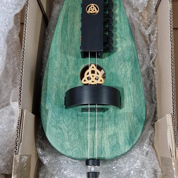 Black Colour Long Scale Hurdy Gurdy With a Trompette (buzzing Bridge ...