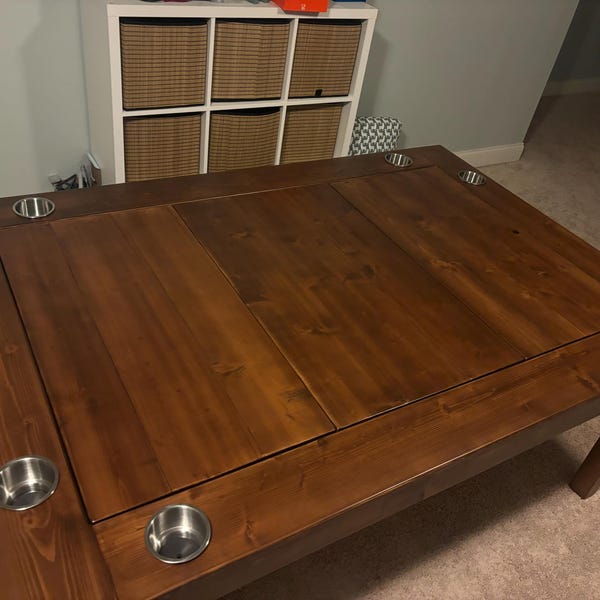 Custom Gaming Table, Role Playing Game Table With Folding Legs, Vaulted ...