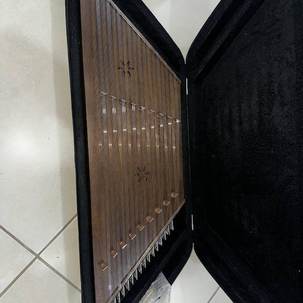Santur 9 Bridges by Ghaznavi With Hard Case, Tuning Key, Mezrabs and ...