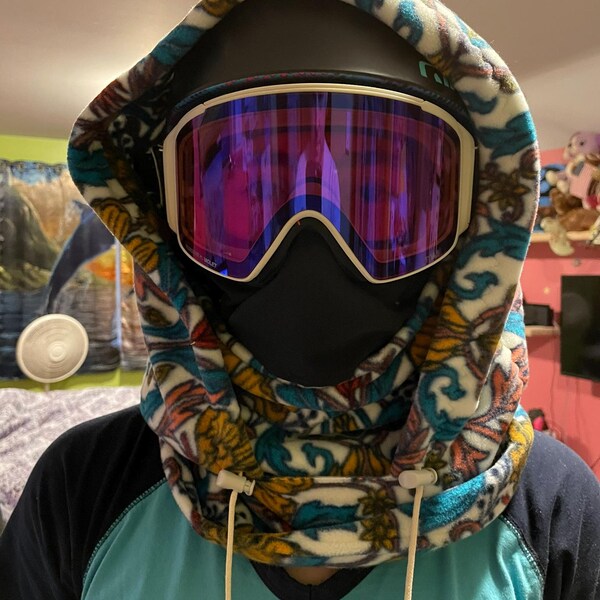 Salmon Hood, Ski Hood, Fleece Hood, Snowboard Hood, Balaclava, Custom ...