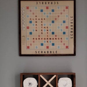 Custom Scrabble Board Art: Personalized Tile Print (digital Download ...