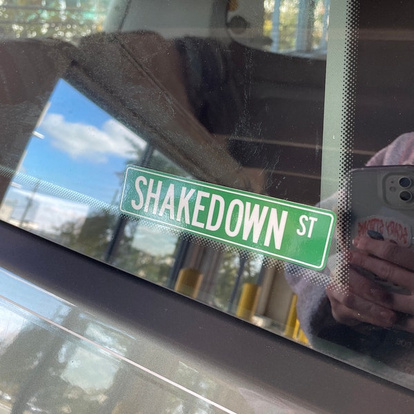SHAKEDOWN ST Street Sign Sticker or Magnet - Etsy