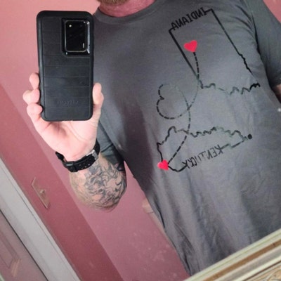 Custom State to State Long Distance Love, Long Distance Relationship ...