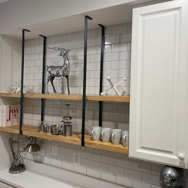 Suspended Ceiling Mounted Shelf Bracket, Floating Island Shelf ...