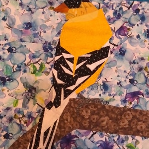 Starling Bird Paper Piecing Pattern | Etsy