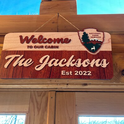 National Park 3D, Custom Family Name Sign, Gift Teach Back to School ...