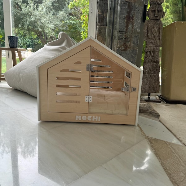 Fully Transparent Modern Dog and Cat Crate With Acrylic Sides Petso ...