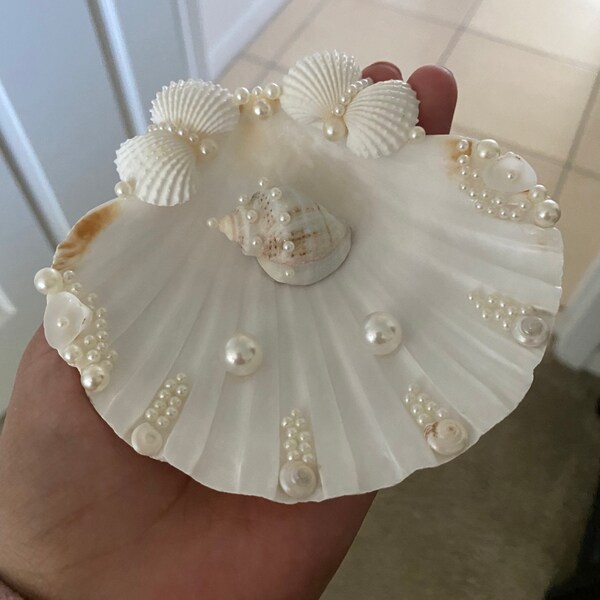 Headpiece, Seashell Hair Comb, Beach Wedding, Beach Hair Accessory ...