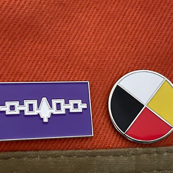 Four Directions Hard Enamel Lapel Pin - Etsy Canada