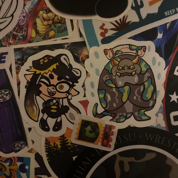 Pearl, Marina, Agent 8, & Acht Acrylic Holographic Star Keychain Side ...