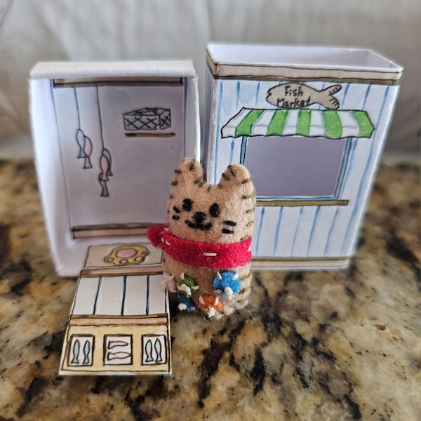 Custom Made Mini Matchbox Pop up Dollouse - Matchbox Gift - Miniature ...