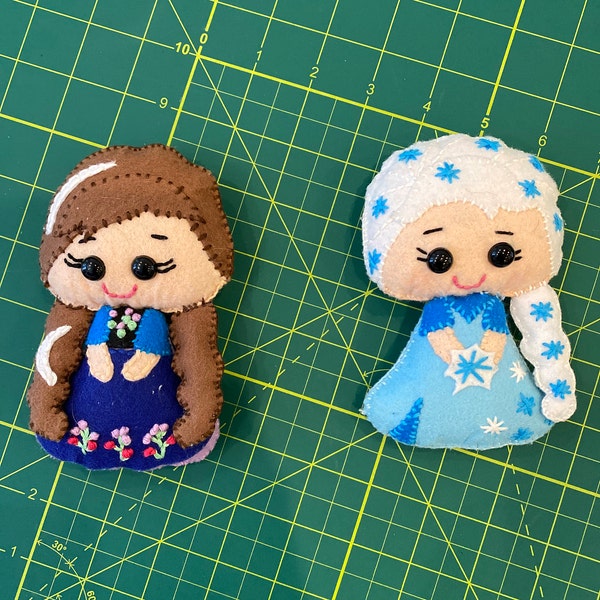 Felt Princess Doll Princess Frozen Pattern Pattern PDF Doll Pattern ...