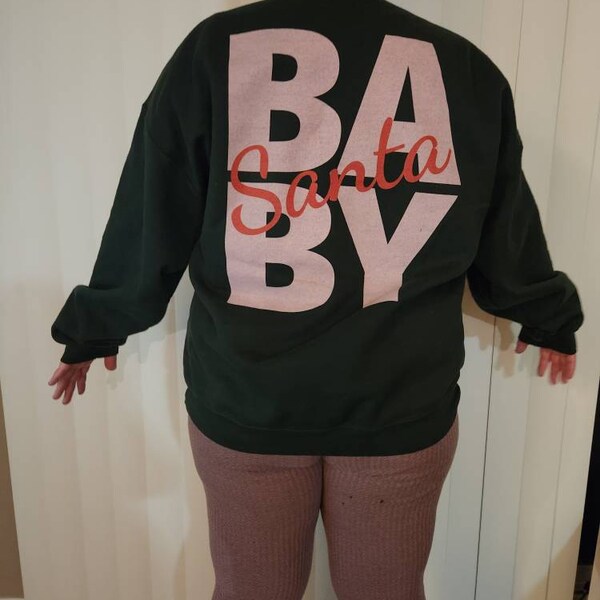 Santa Baby Sweatshirt, Christmas Shirt, Santa Claus Shirt, Women's ...