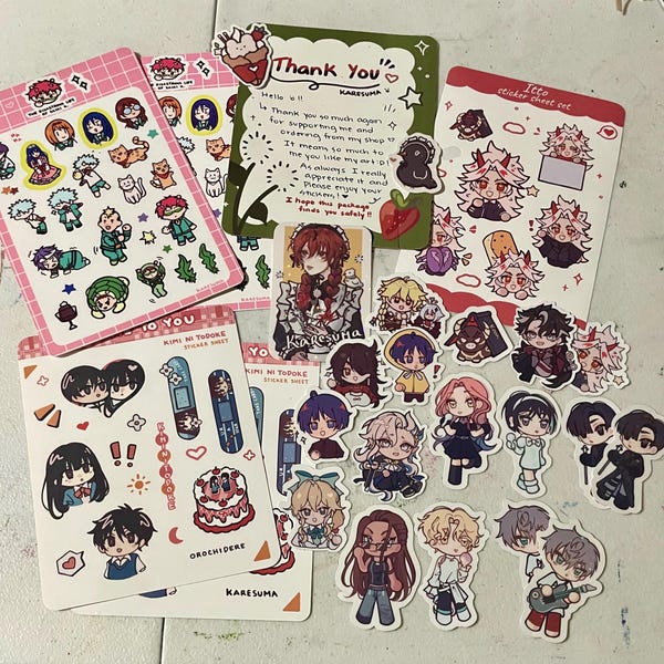 Kimi Ni Todoke Shoujo Vinyl Sticker Sheet Set - Etsy