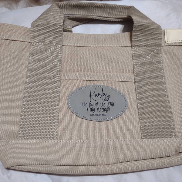Bible Bag,canvas Satchel Tote, Multi Pocket,personalized,religious Gift Women,bible Study ...