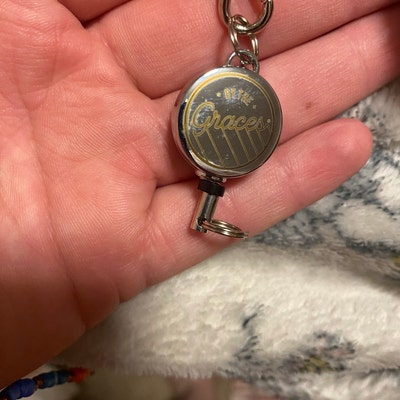 Retractable Reel Add-on for Lanyards, Keys, or Badge Extends up to 12 ...