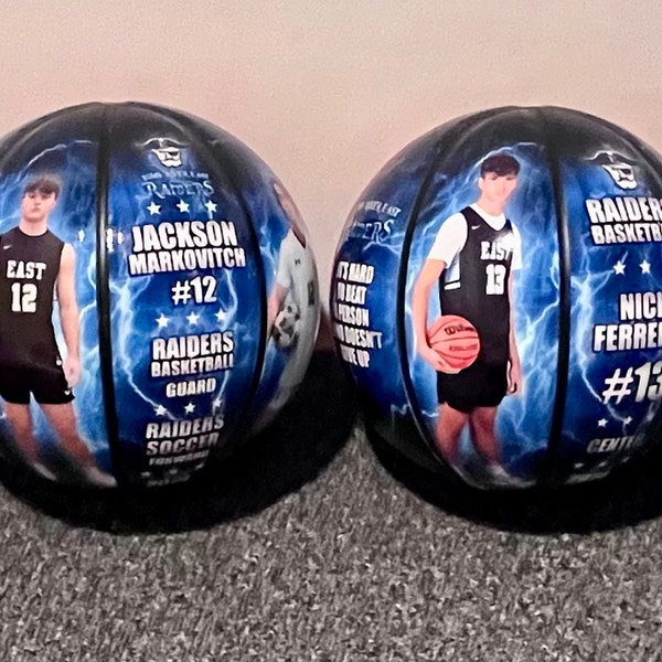 Customized Basketball-perfect for High School Senior Gift, Athletic ...