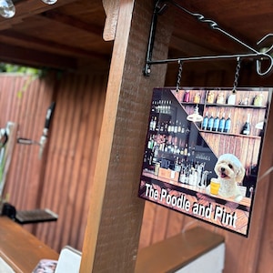 The Dog House Various Breeds Personalised Swinging Custom Made Hanging ...