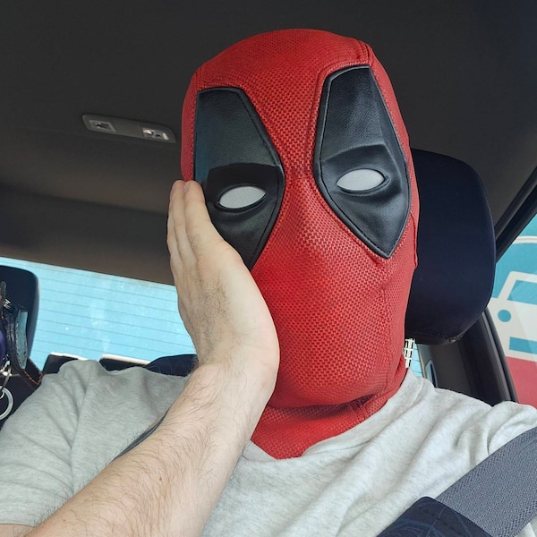 Deadpool 3 Style Halfshell Costume Cosplay Mask With Screen Printed ...