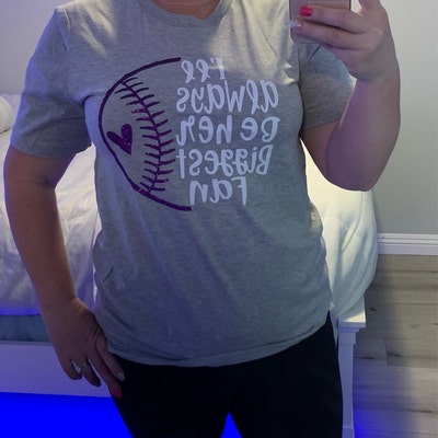 Glitter Softball Shirt Biggest Fan Shirt Softball Shirts Custom ...