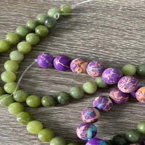 Genuine Natural Peridot Jade Gemstone Grade AAA Round 4mm 6mm 8mm 10mm ...