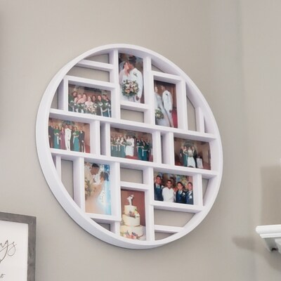 2pack of 4x6 Wall Photo Collage Frames Round Circular Circle Wall ...