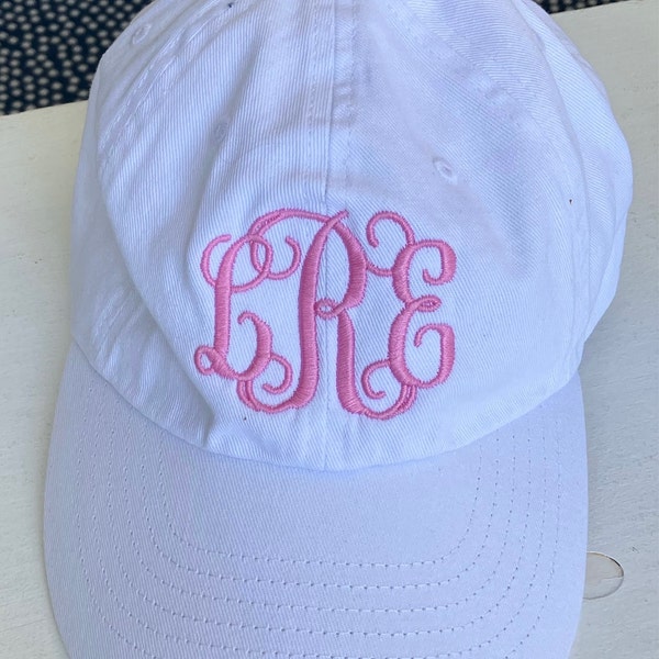 Ladies' Monogram Baseball Cap - Custom Color Hat and Embroidery. - Etsy