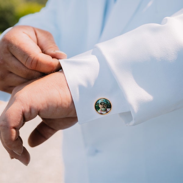Custom Photo Cuff Links, Memorial Cuff Links, Wedding Cufflinks ...