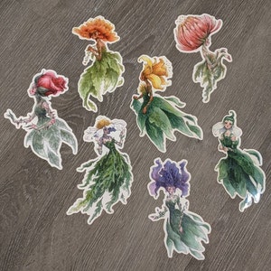 Daisy Flower Fae Art Print Fairy Art Illustration April Birth Flower ...