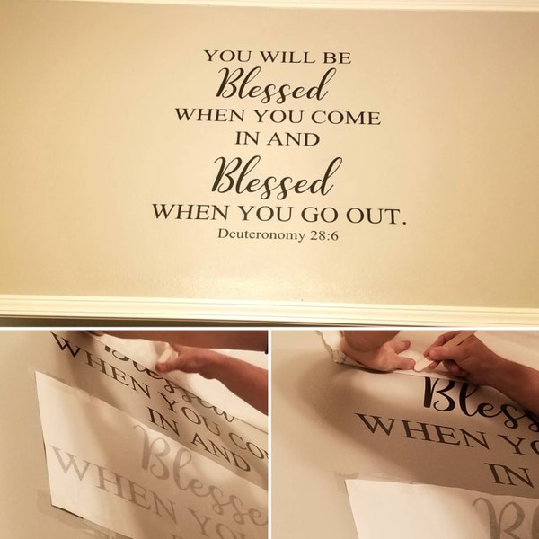 You Will Be Blessed Wall Decal/ Blessed Wall Words / Christian Decal ...
