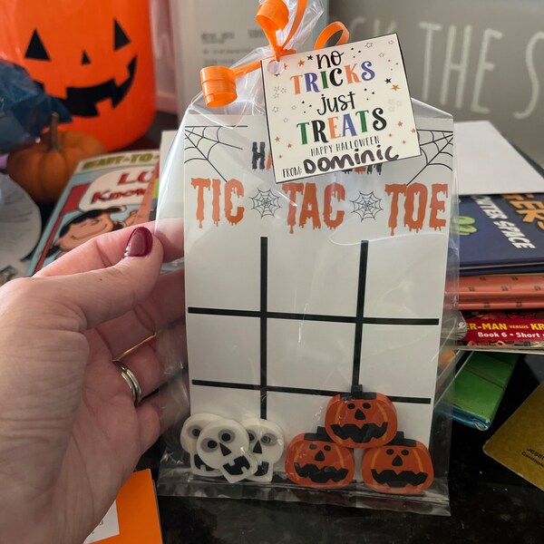 Halloween Favor Tags, Boo Gift Tags, Trick or Treat Favor Tags, Treat ...