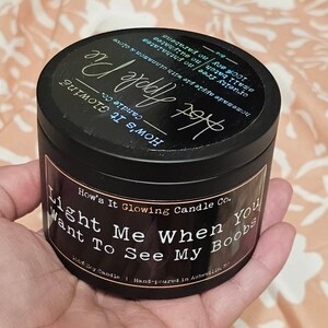 Light Me When You Want A Blowjob 100% Natural Soy Candle Funny ...