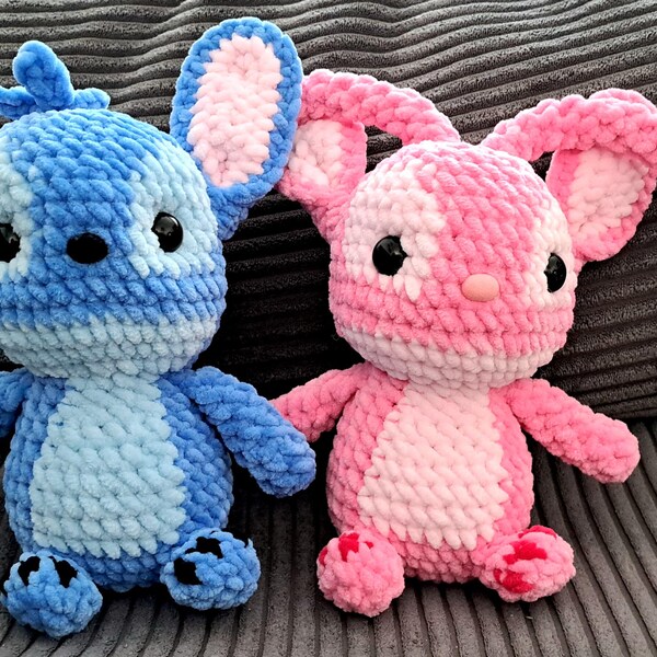 Blue and Pink Aliens Monsters CROCHET PATTERN / Amigurumi Pattern ...