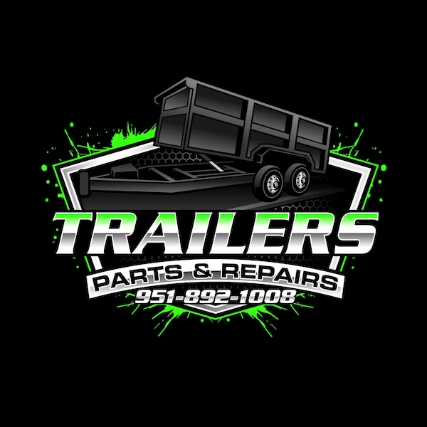 Dump Trailer Logo Design, Dump Trailer Rental Logo, Dumpster Logo, Dump Rental Logo, Bumper Pull ...