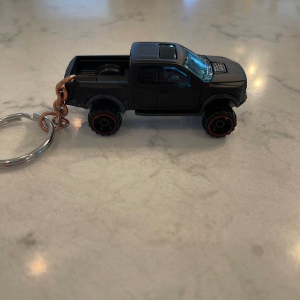 Custom Made Keychain,2017 Ford Raptor Svt 4x4 Pick up Truck,matte Black ...