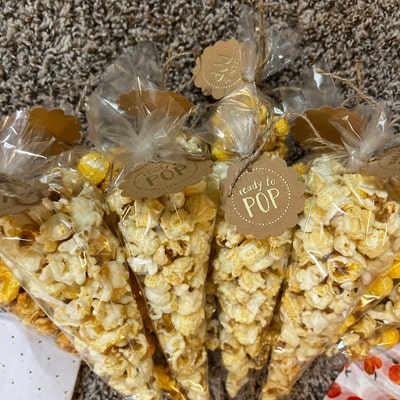 Set of 10 Handmade Ready to Pop Gift Tags-popcorn Tag-cake Pop Tag-mini ...