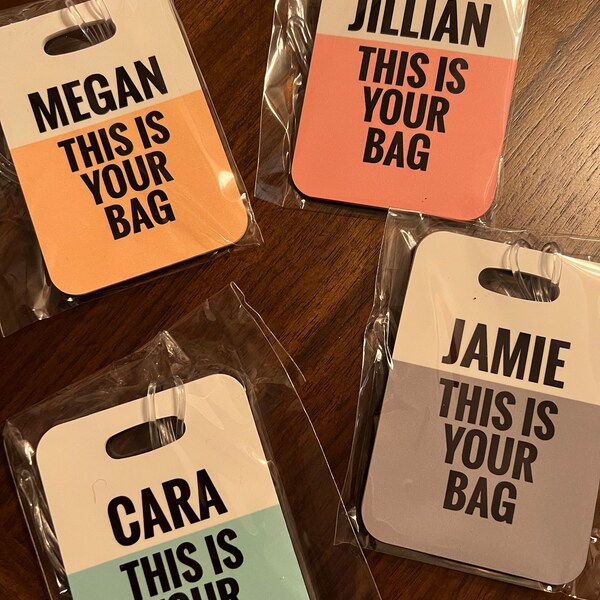 Personal Initials Luggage Bag Tags, Personalized Travel Accessories ...