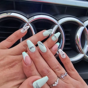 Nail Decals, Graduation Nail Decals, Class of 2024, Water Transfer Nail ...