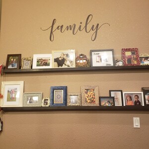 Family Wall Decal, Handwritten Font Family Decal, Family Lettering ...